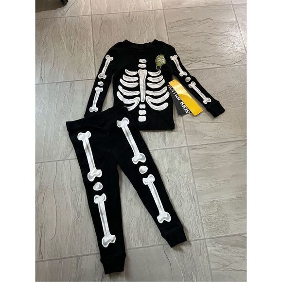 Komar Kids | Pajamas | Komar Kids Black Skeletonglow In The Dark 2pc ...